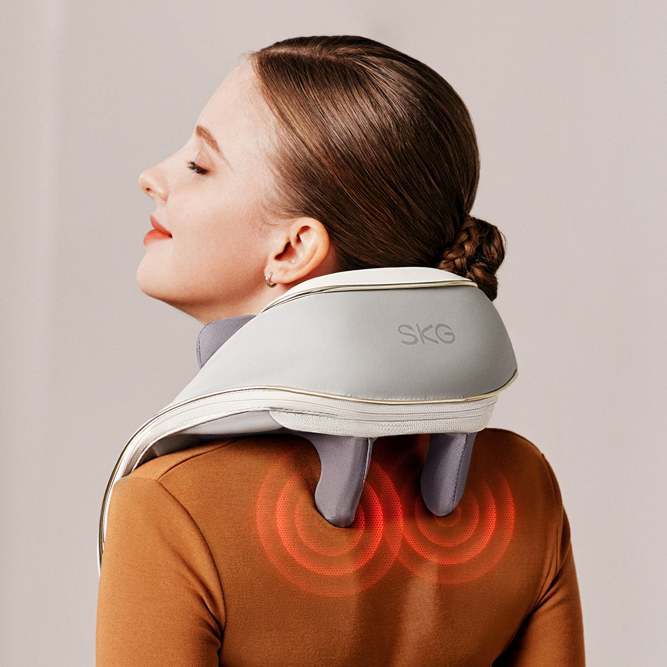 SKG H5 Cordless Shiatsu Neck and Shoulder Massager with Heat