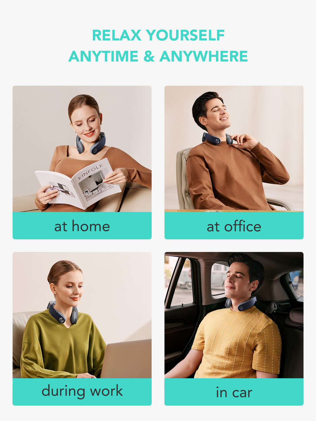 SKG G7 PRO-FOLD Foldable Neck Massager with Heat